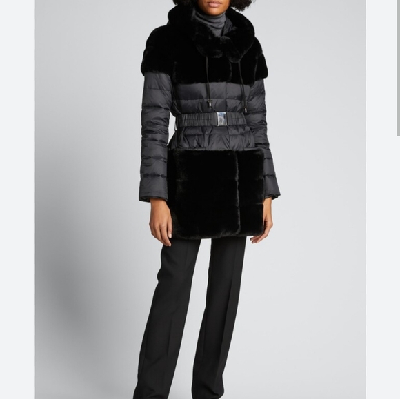 Belle Fare | Jackets & Coats | Belle Fare Faux Fur Microfabric Quilted ...